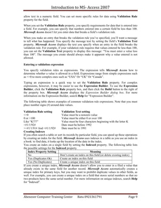 Ms access 2007 pptx | PDF