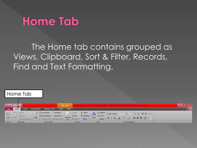 Ms access 2010 lesson 3 (Interface) | PPTX | Operating Systems ...