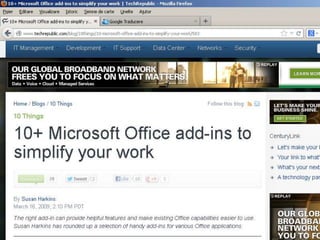 Ms access add ins | PPTX