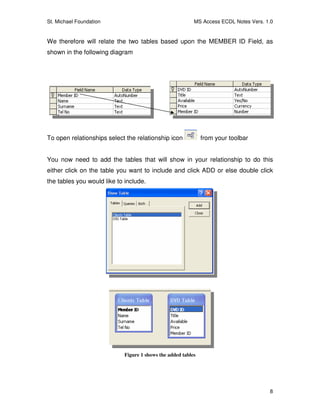 Ms access notes | PDF