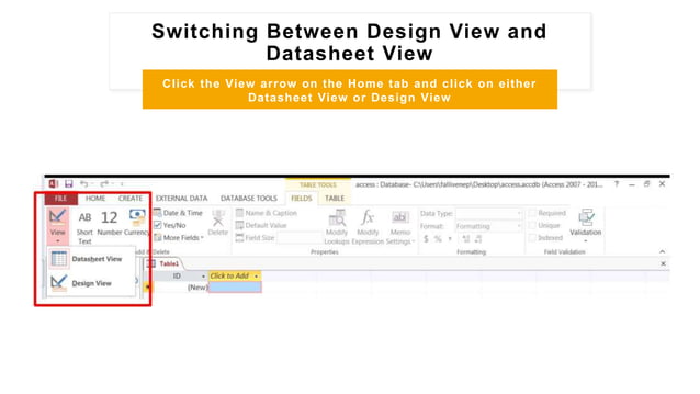 MS ACCESS PPT.pptx | Databases | Computer Software and Applications