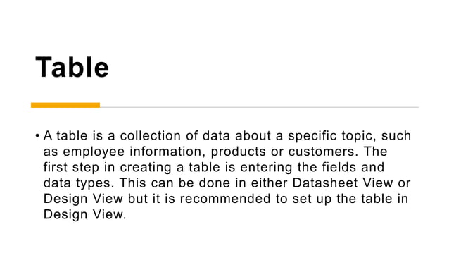 MS ACCESS PPT.pptx | Databases | Computer Software and Applications