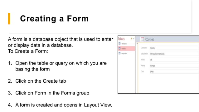 MS ACCESS PPT.pptx | Databases | Computer Software and Applications