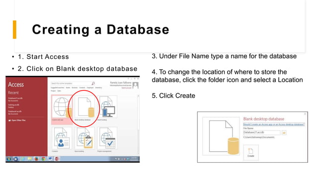 MS ACCESS PPT.pptx | Databases | Computer Software and Applications