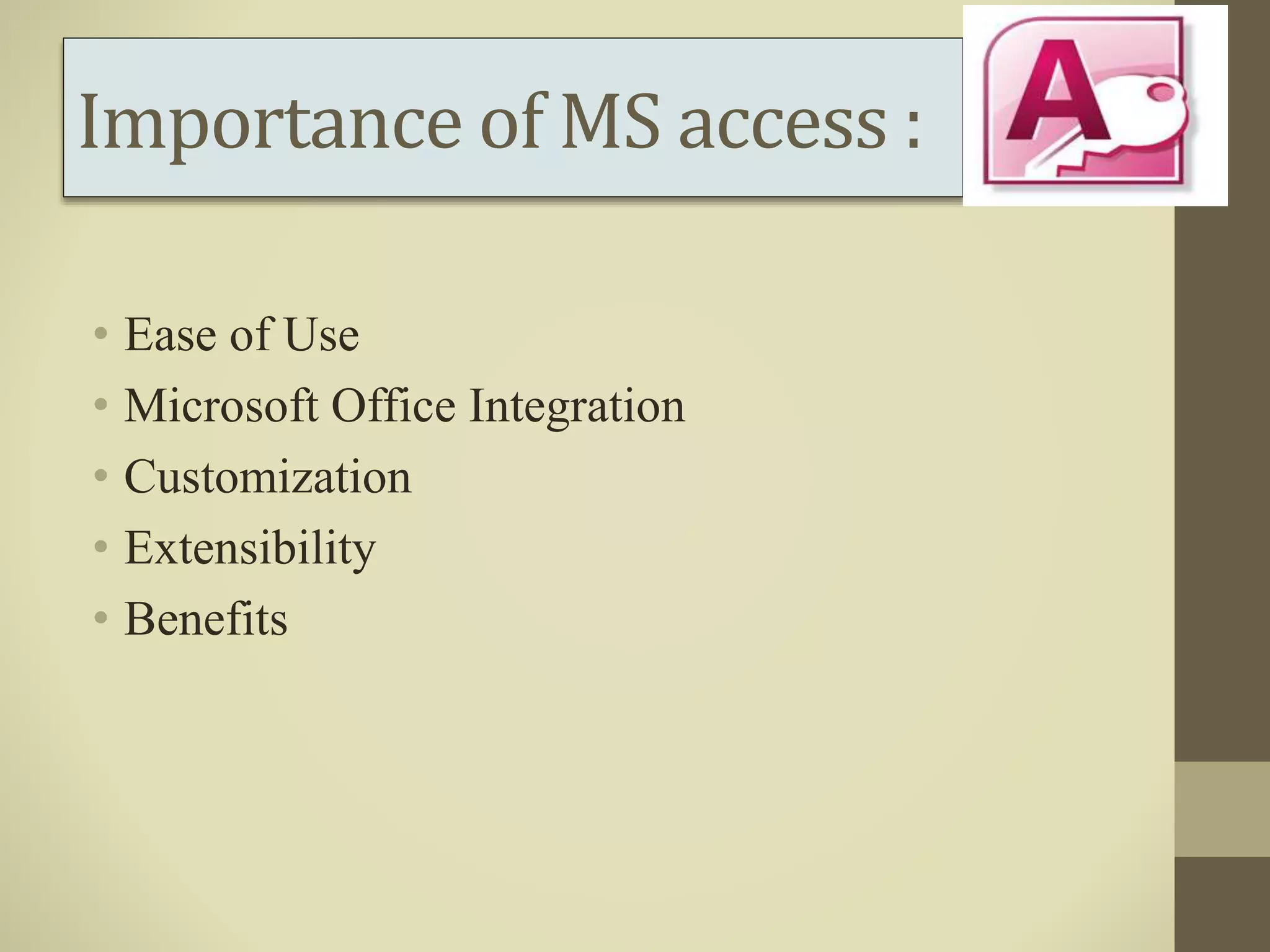 Ms access ppt 2017 by Gopal saha | PPTX