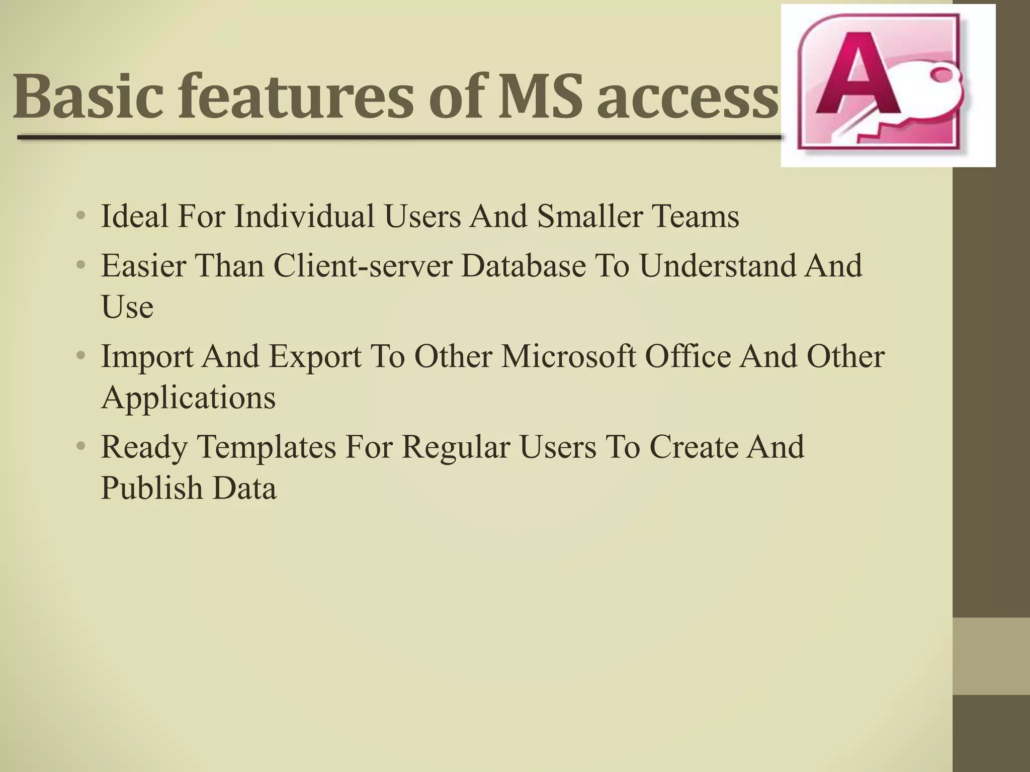 Ms access ppt 2017 by Gopal saha | PPTX