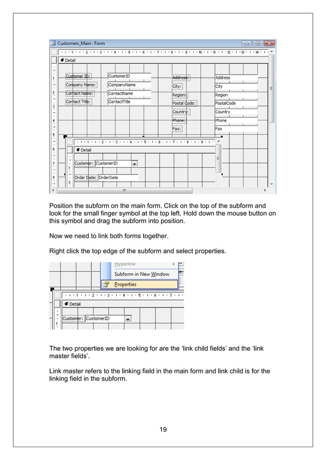 Ms Access Subform Success Pdf