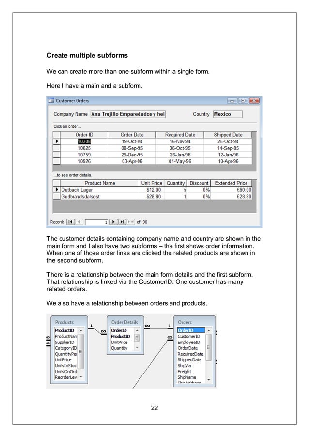 Ms Access Subform Success Pdf