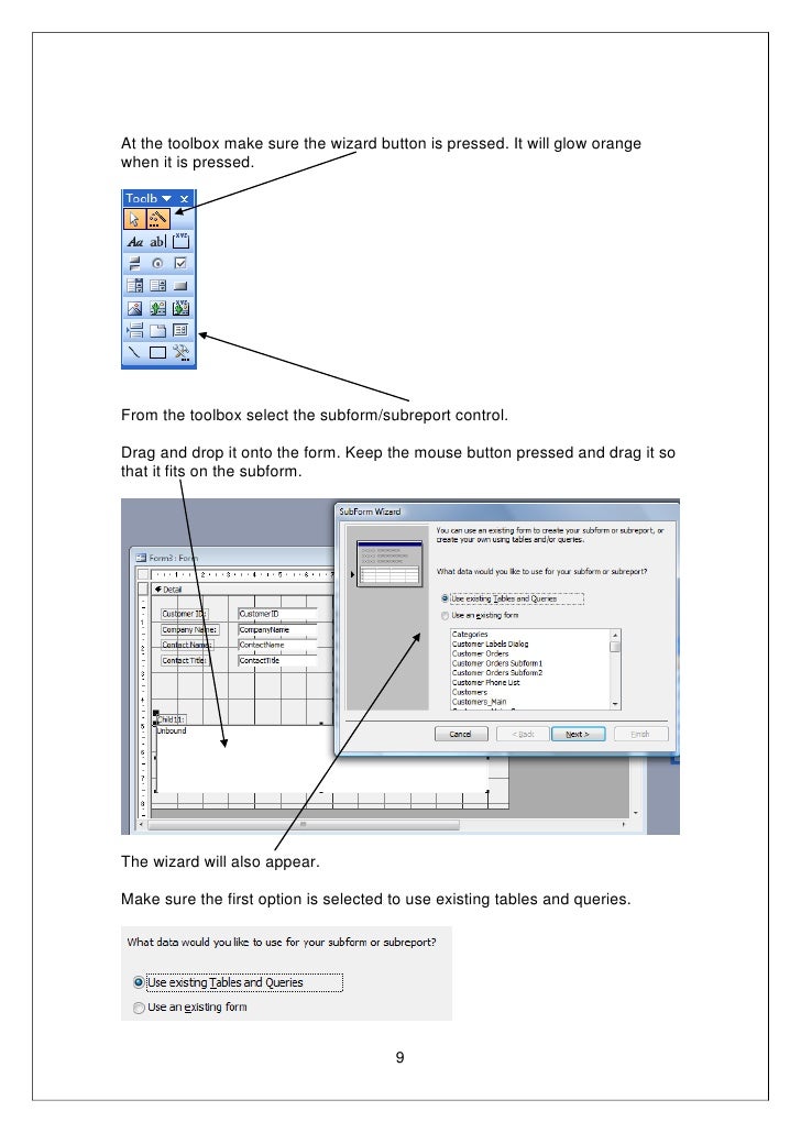 Ms Access Subform Success