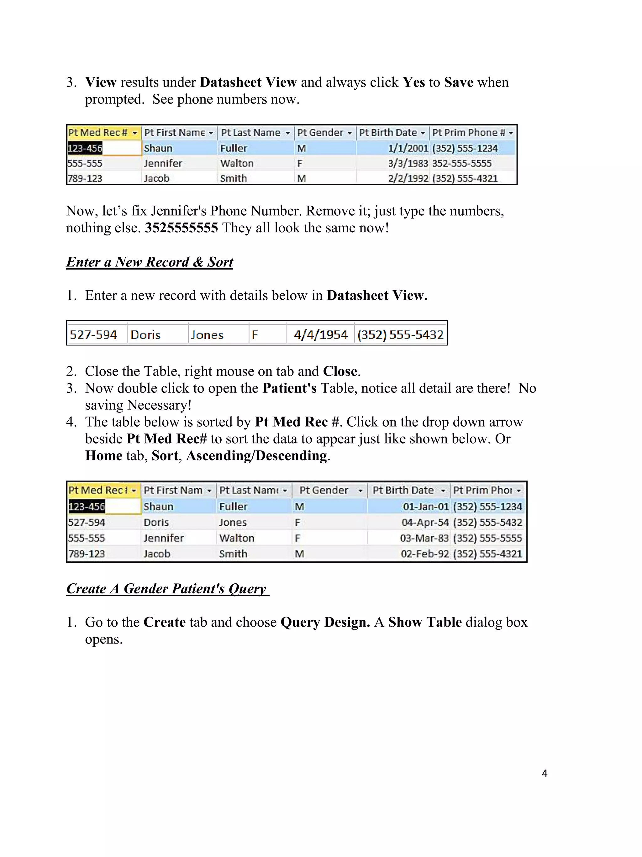 MS ACCESS Tutorials | PDF