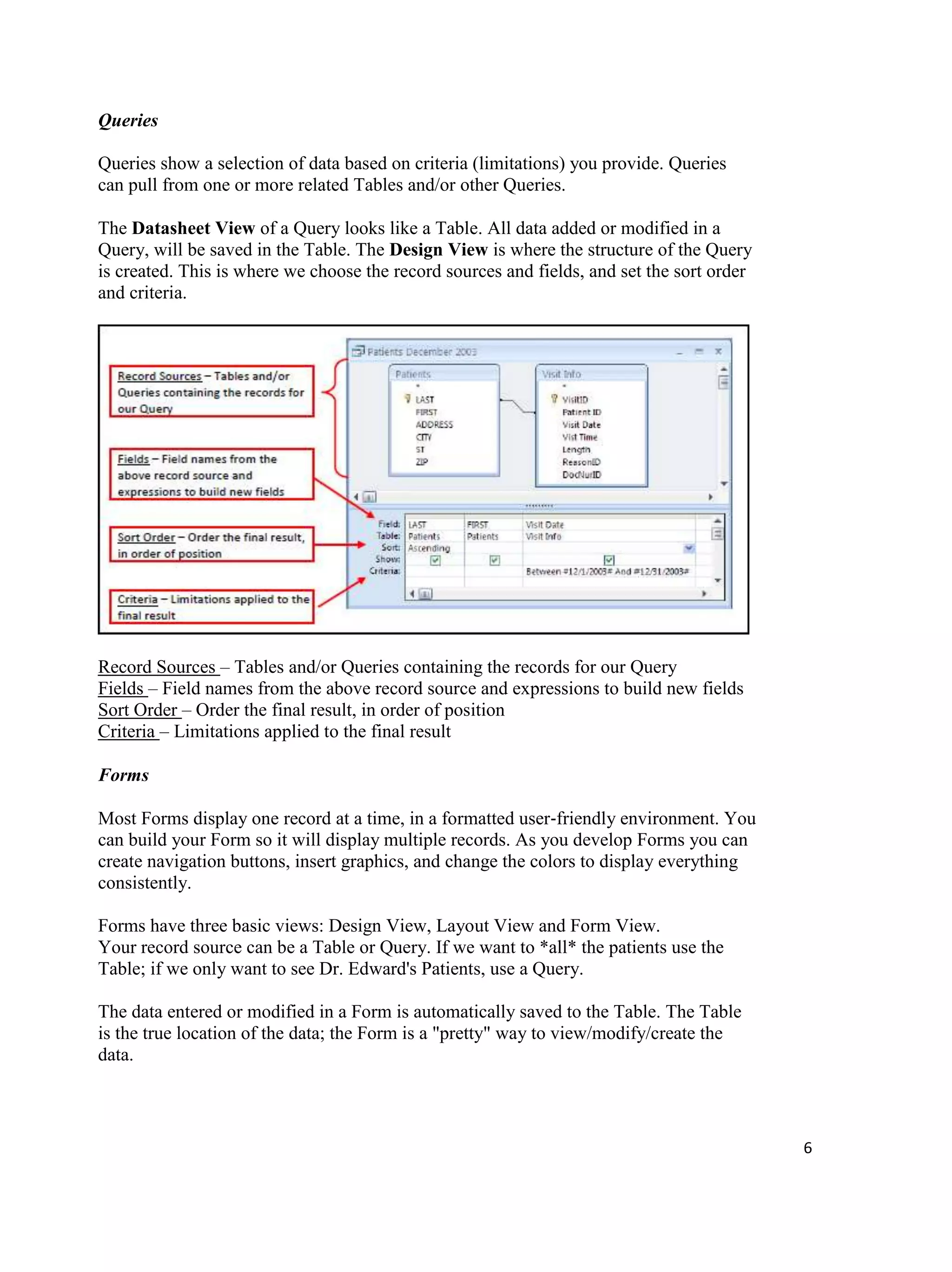 MS ACCESS Tutorials | PDF