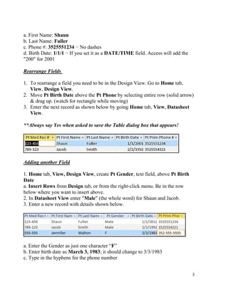 MS ACCESS Tutorials | PDF
