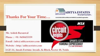 Residential Project MSA Circuit Heights Yamuna Expressway | MSA Group | PPT