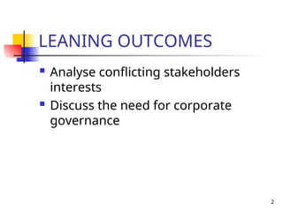 MSAF611 Conflicting Stakeholder interests.ppt