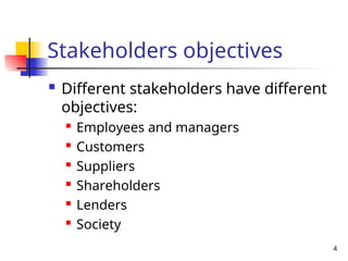 MSAF611 Conflicting Stakeholder interests.ppt