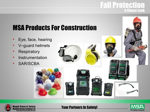 MSA Fall Protection | PPT | Injuries | Diseases and Conditions