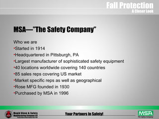 MSA Fall Protection | PPT