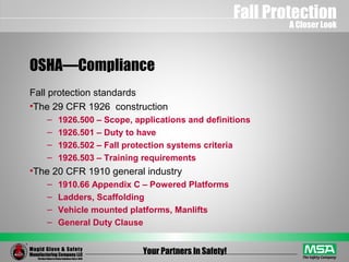 MSA Fall Protection | PPT