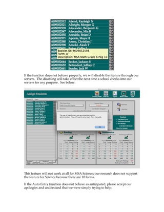 Msa form auto entry function | PDF