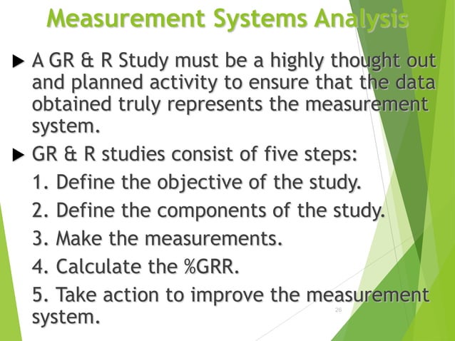 MSA (GR&R) | PPT | Physics | Science