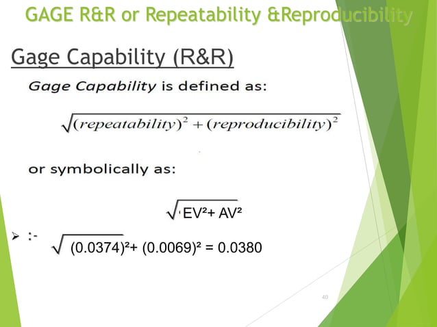 MSA (GR&R) | PPT | Physics | Science