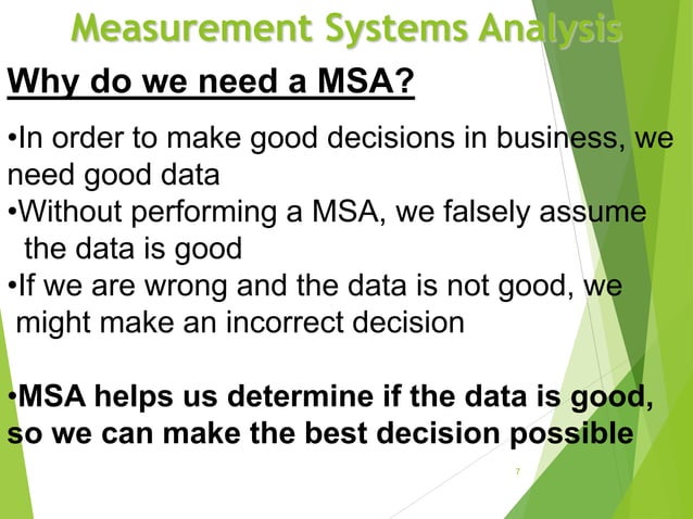 MSA (GR&R) | PPT | Physics | Science