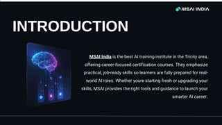 MSAI India - Premier AI Training Institute Overview | PDF