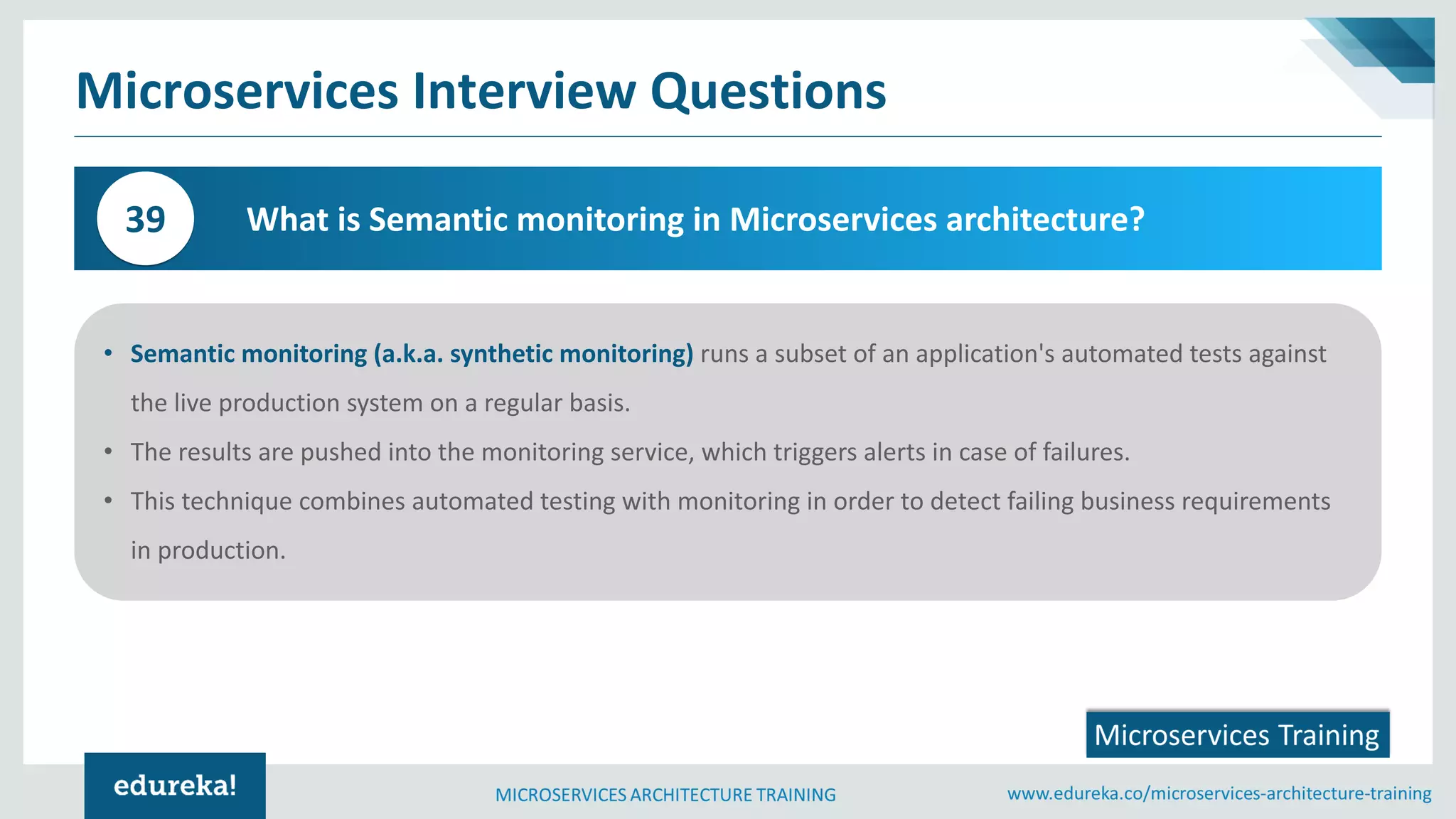 Microservices Interview Questions and Answers | Microservices Architecture Training | Edureka ...