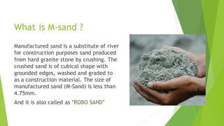M sand | PDF