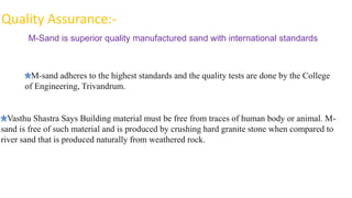 M-sand (Manufactured Sand) | PPTX | Civil Engineering Industry | Industries