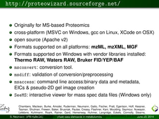 MS (and NMR) data standards in Metabolomics why, how and some caveats | PDF