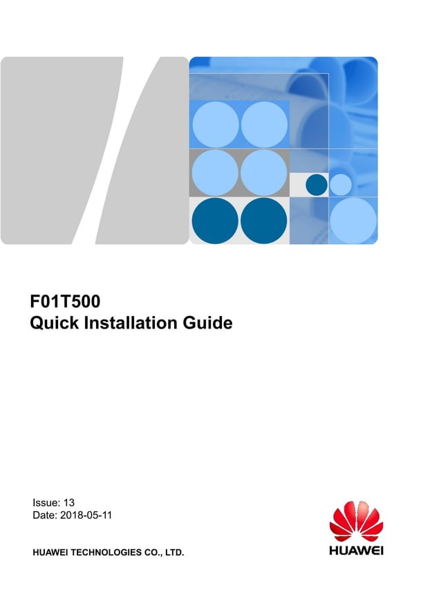 MSAN Huawei T500 (MA5600T) Quick Installation Guide | PDF