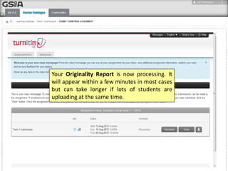MSA - Using Turnitin | PPT