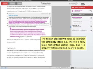 MSA - Using Turnitin | PPT