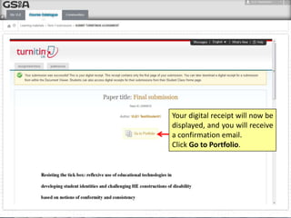 MSA - Using Turnitin | PPT