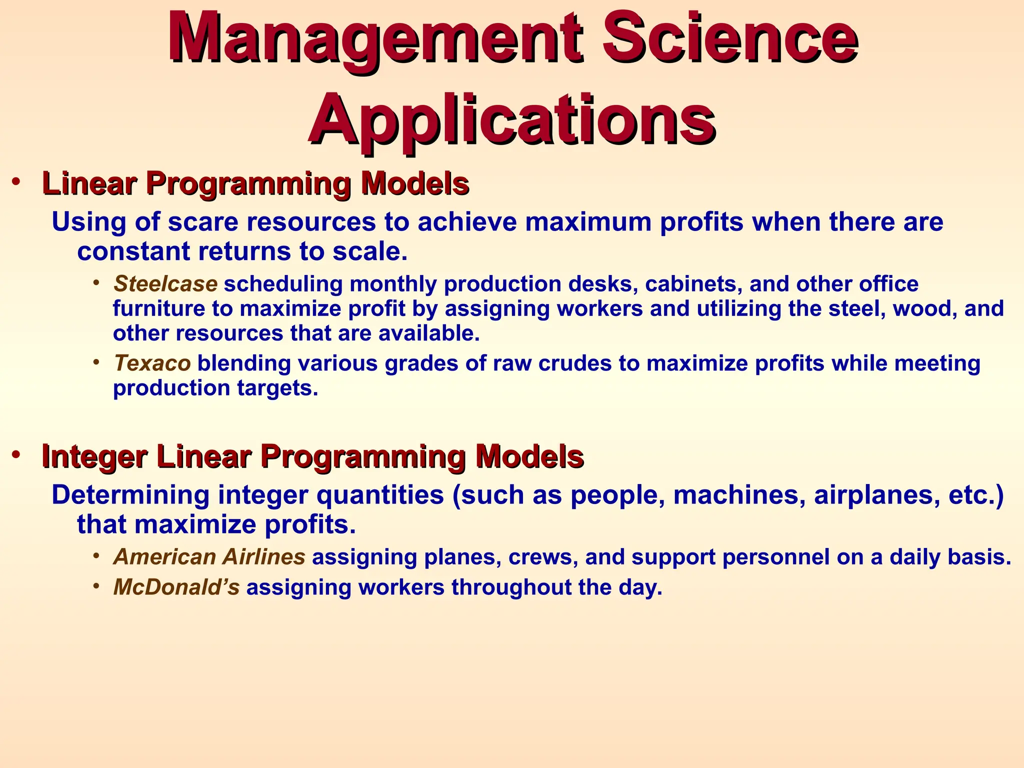 MS Approach On Management - Definition of Problems | PPT