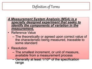 MSA presentation | PPTX