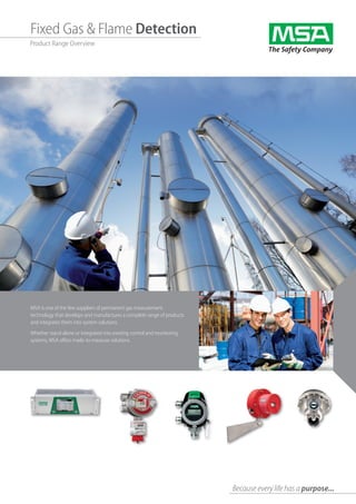 MSA Safety Fixed Gas Detectors & Flame Detectors - Brochure | PDF