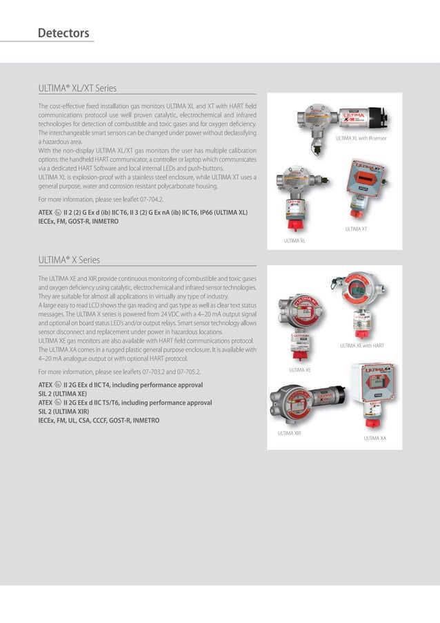MSA Safety Fixed Gas Detectors & Flame Detectors - Brochure | PDF