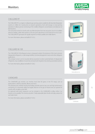 MSA Safety Fixed Gas Detectors & Flame Detectors - Brochure | PDF