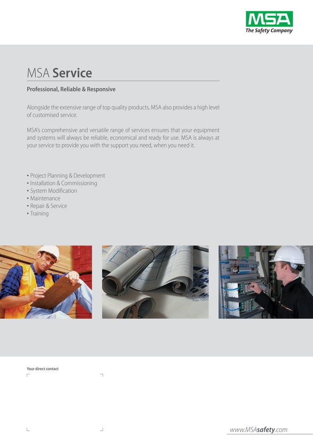 MSA Safety Fixed Gas Detectors & Flame Detectors - Brochure | PDF