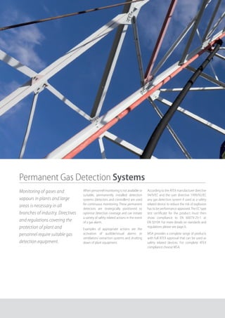 MSA Safety Fixed Gas Detectors & Flame Detectors - Brochure | PDF