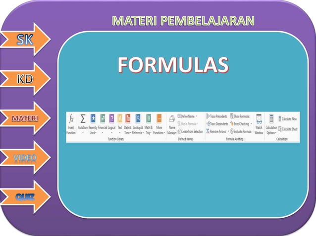 MENU DAN IKON PADA MS.EXCEL | PPTX