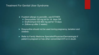 modified syndromic approach for sexaully transmitted disease | PPTX