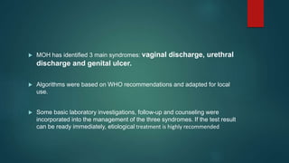 modified syndromic approach for sexaully transmitted disease | PPTX
