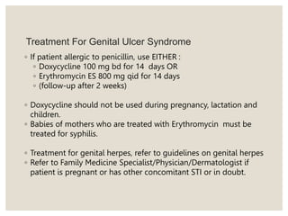 MODIFIED SYNDROMIC APPROACH SEXUALLY TRANSMITTED DISEASE | PPT