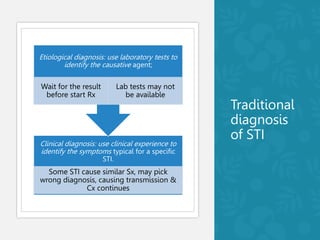 MODIFIED SYNDROMIC APPROACH SEXUALLY TRANSMITTED DISEASE | PPT