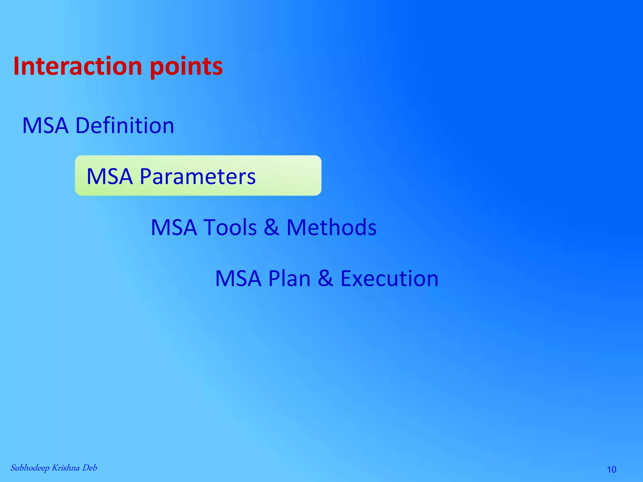 Measurement System Analysis Module 1 Ppt