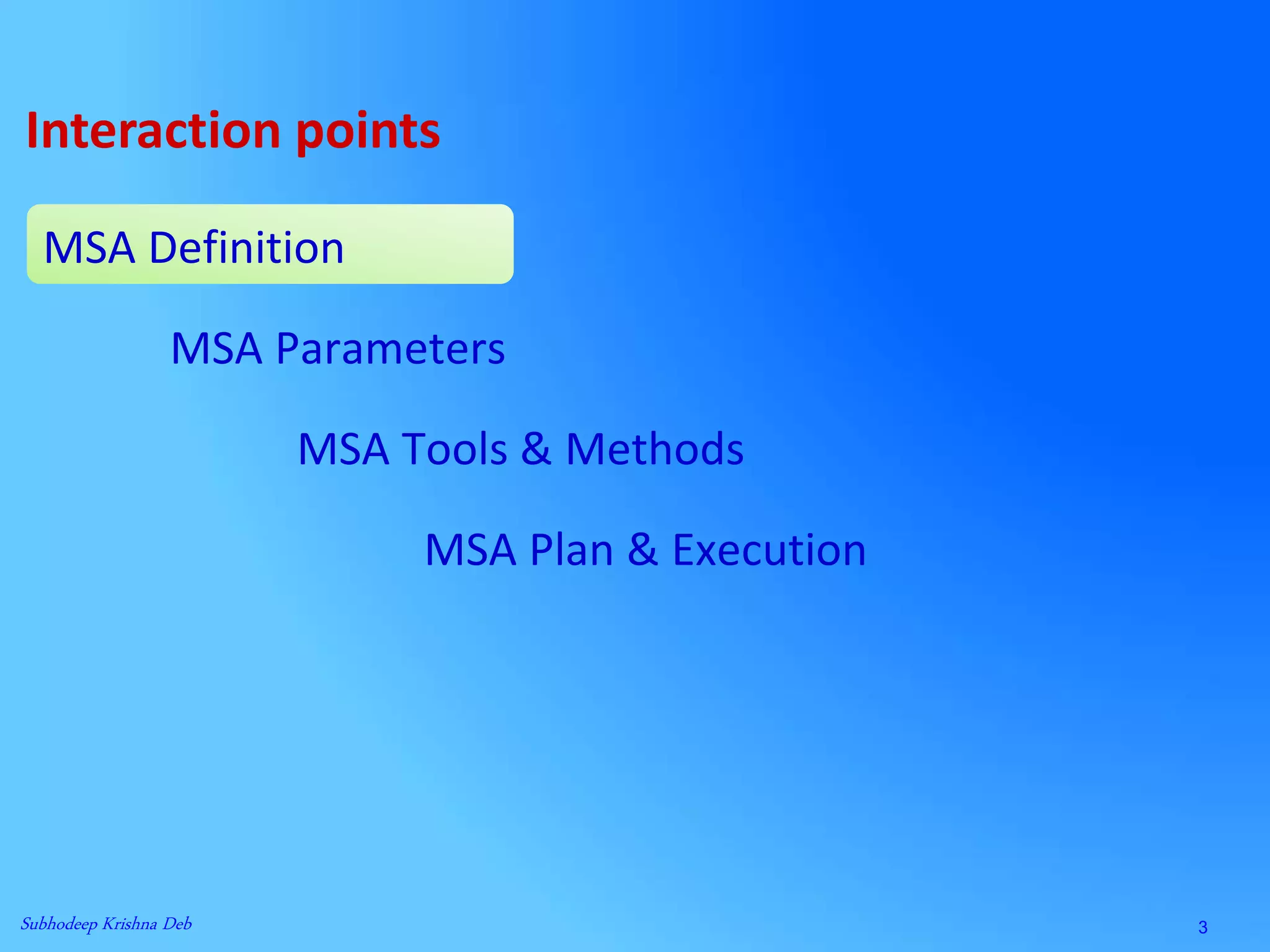 Measurement System Analysis - Module 1 | PPT