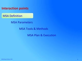 Measurement System Analysis - Module 1 | PPT